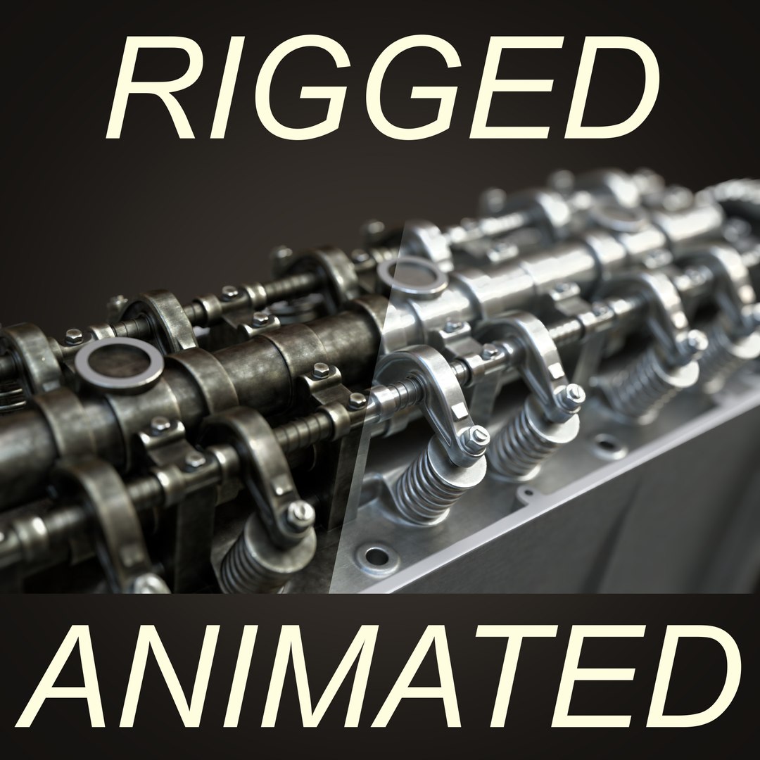 3D rigged car engine animation model - TurboSquid 1261142