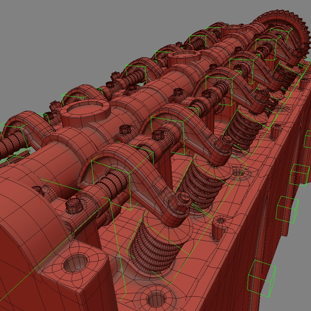 3D rigged car engine animation model - TurboSquid 1261142