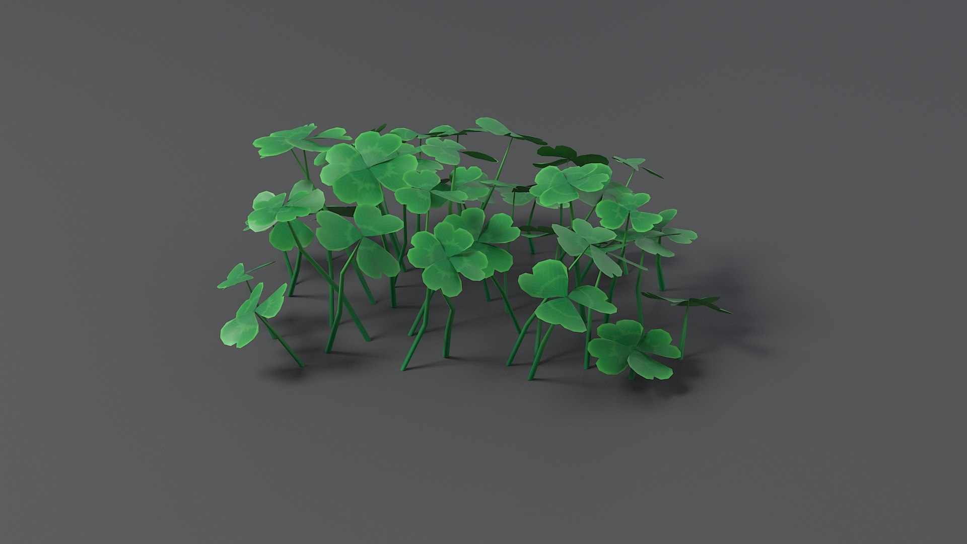 3D Cartoon Clover 02 Model - TurboSquid 2043156