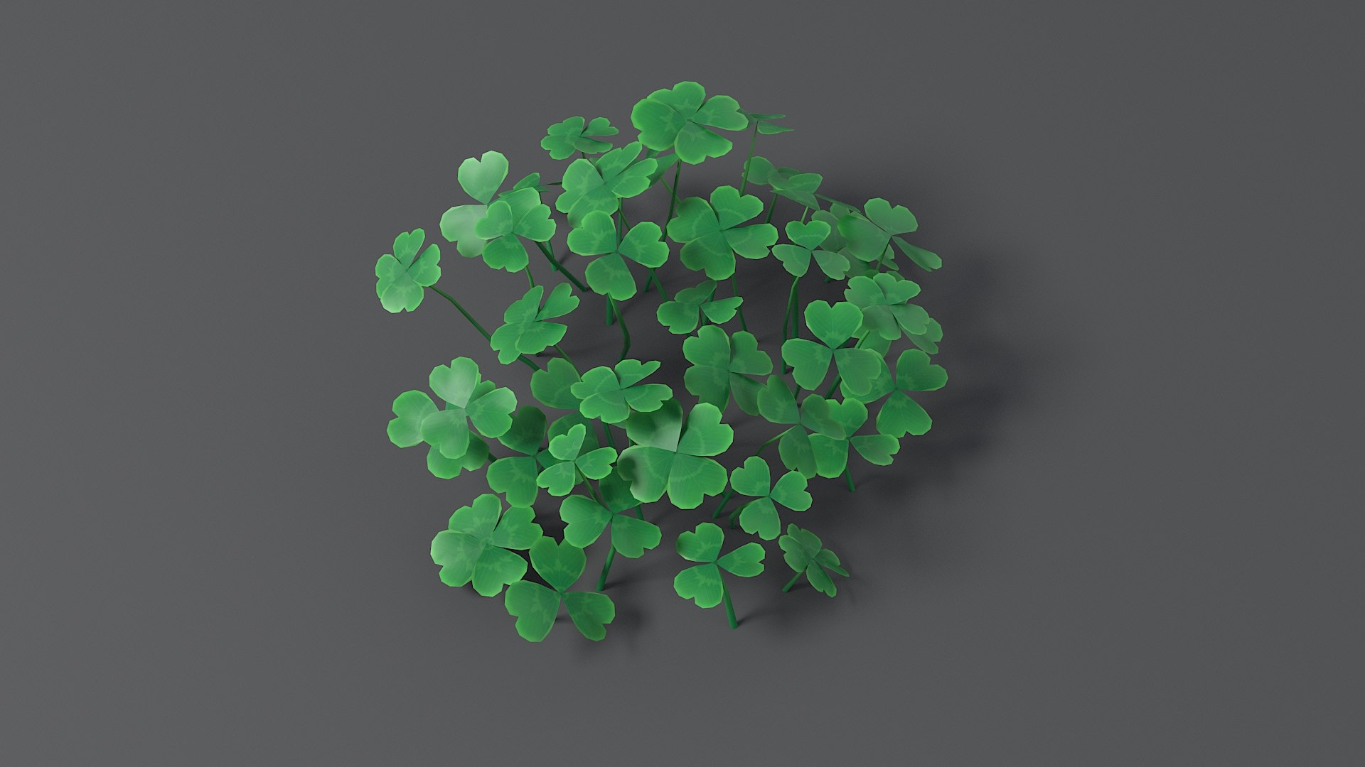 3D Cartoon Clover 02 Model - TurboSquid 2043156