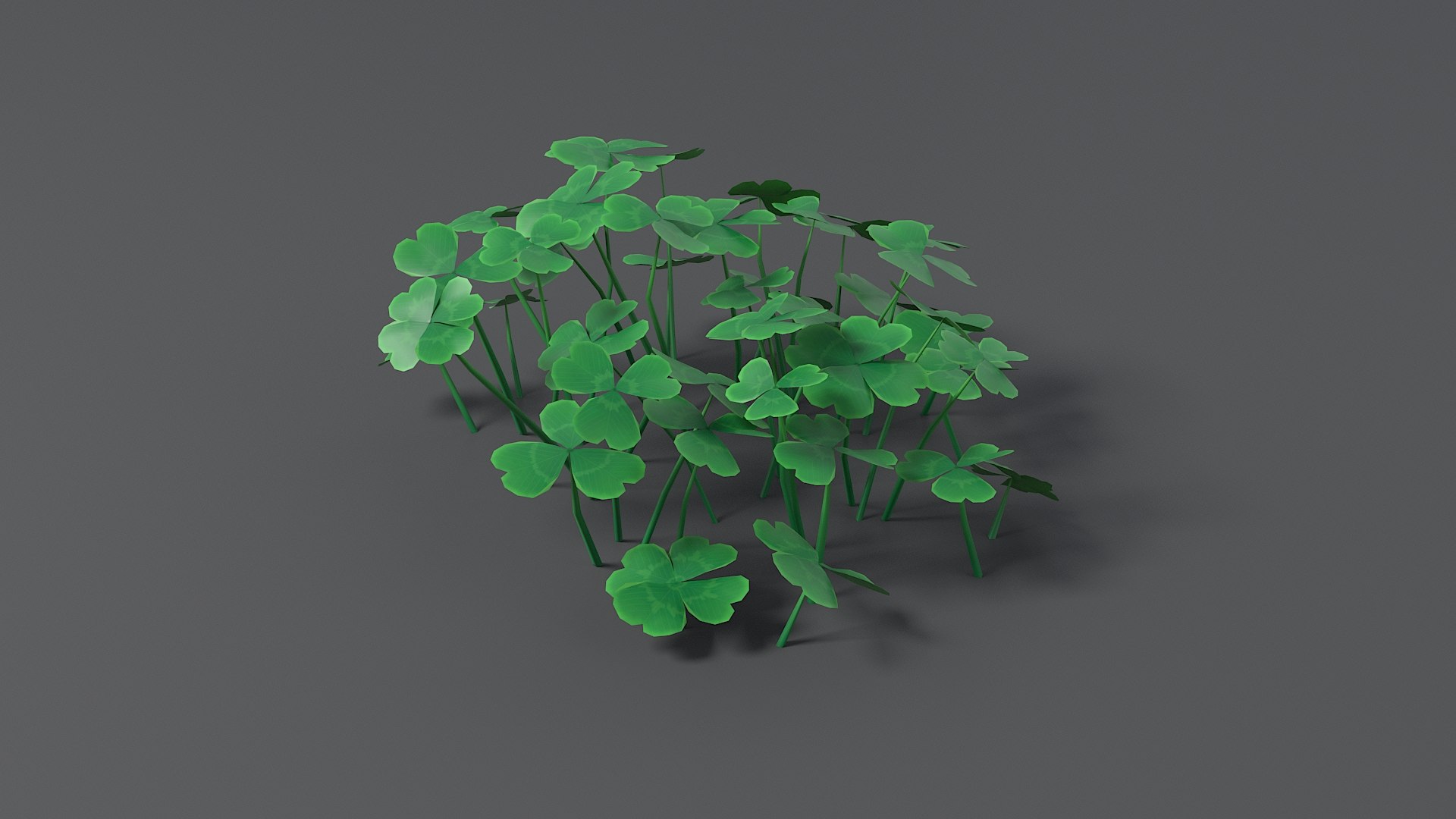3D Cartoon Clover 02 Model - TurboSquid 2043156