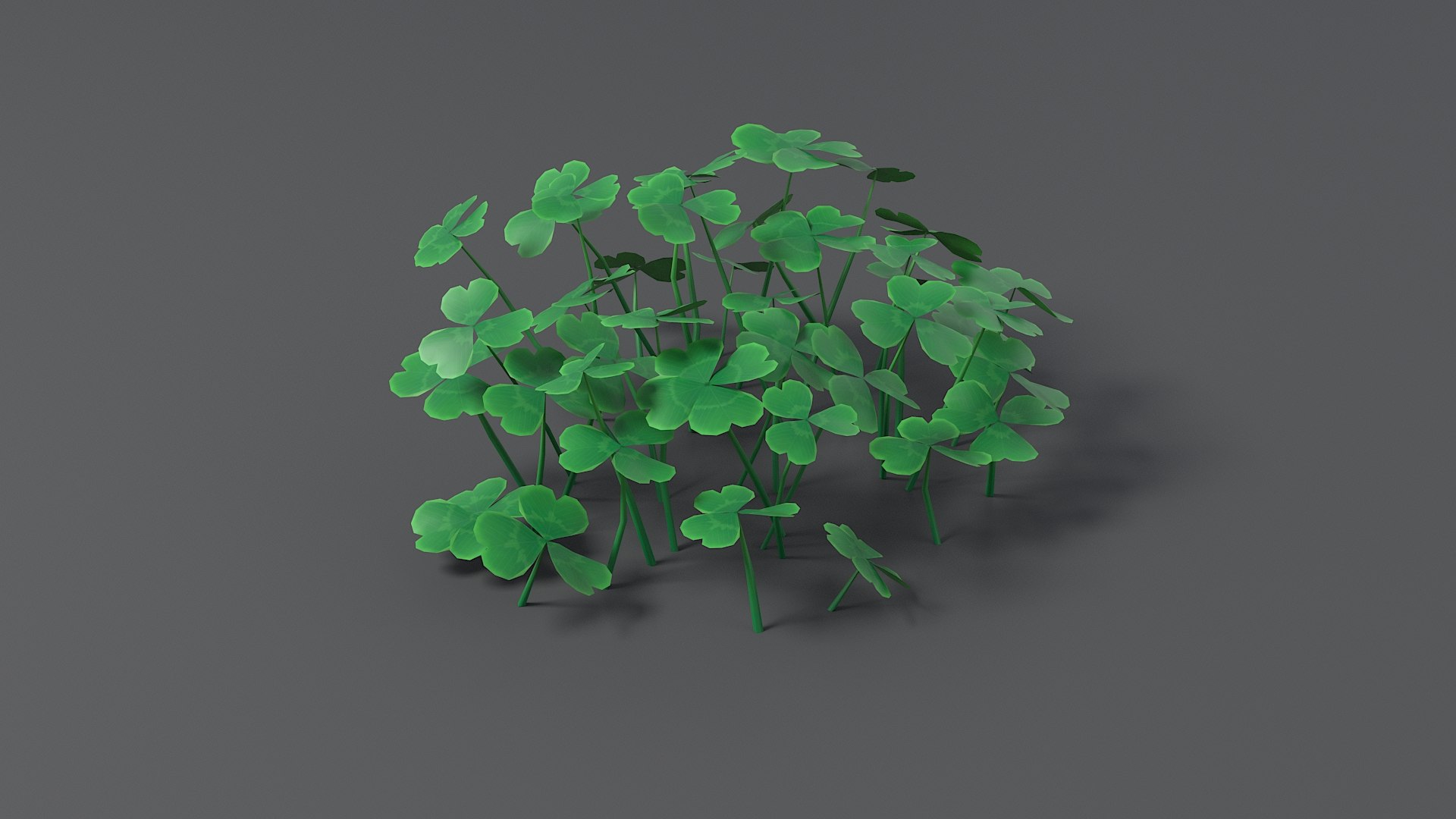 3D Cartoon Clover 02 Model - TurboSquid 2043156