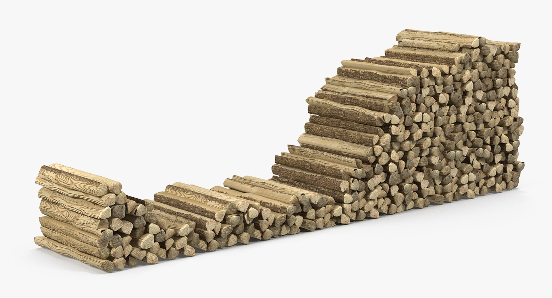 Stack firewood 3D model - TurboSquid 1274156