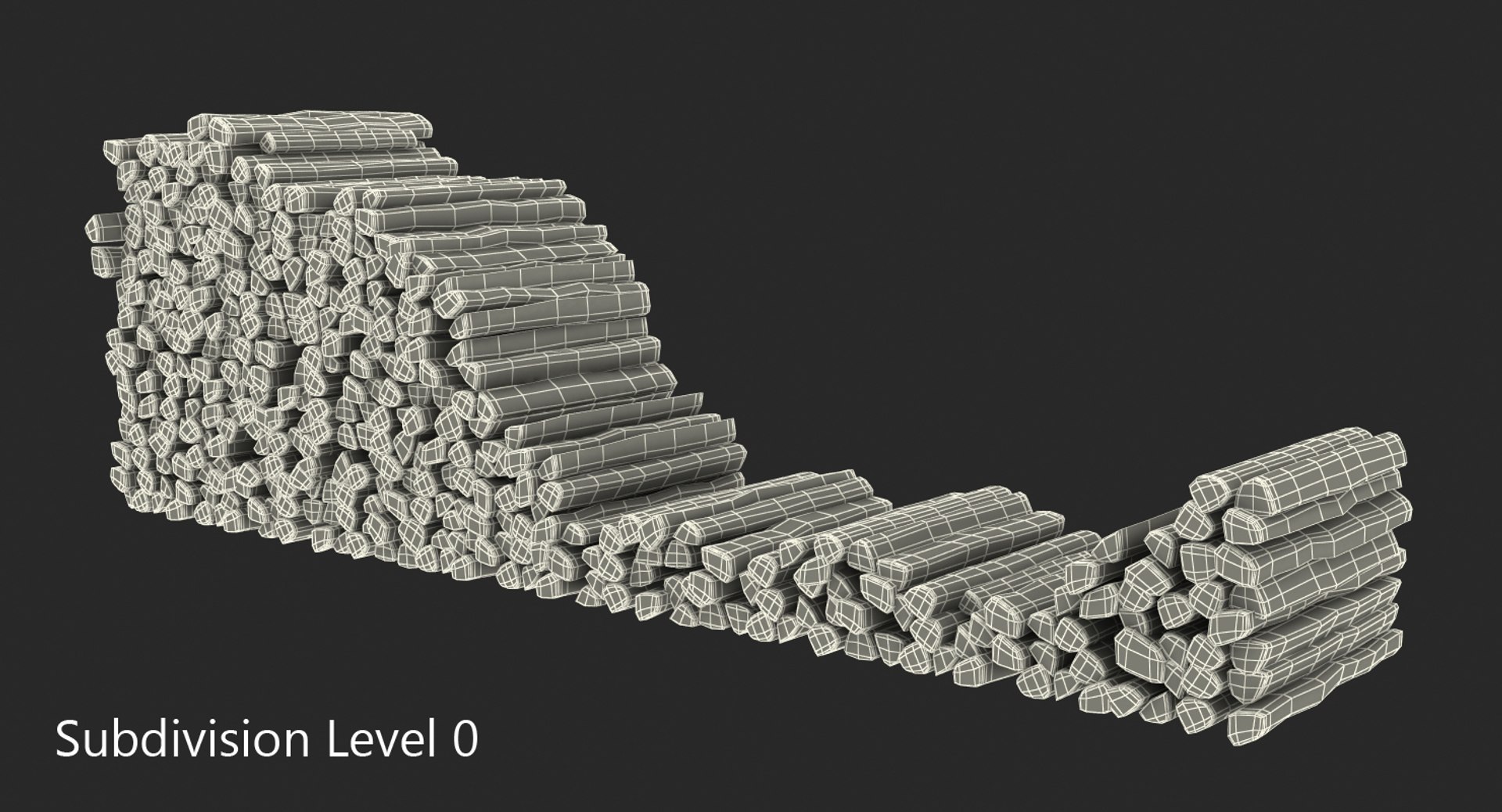 Stack firewood 3D model - TurboSquid 1274156