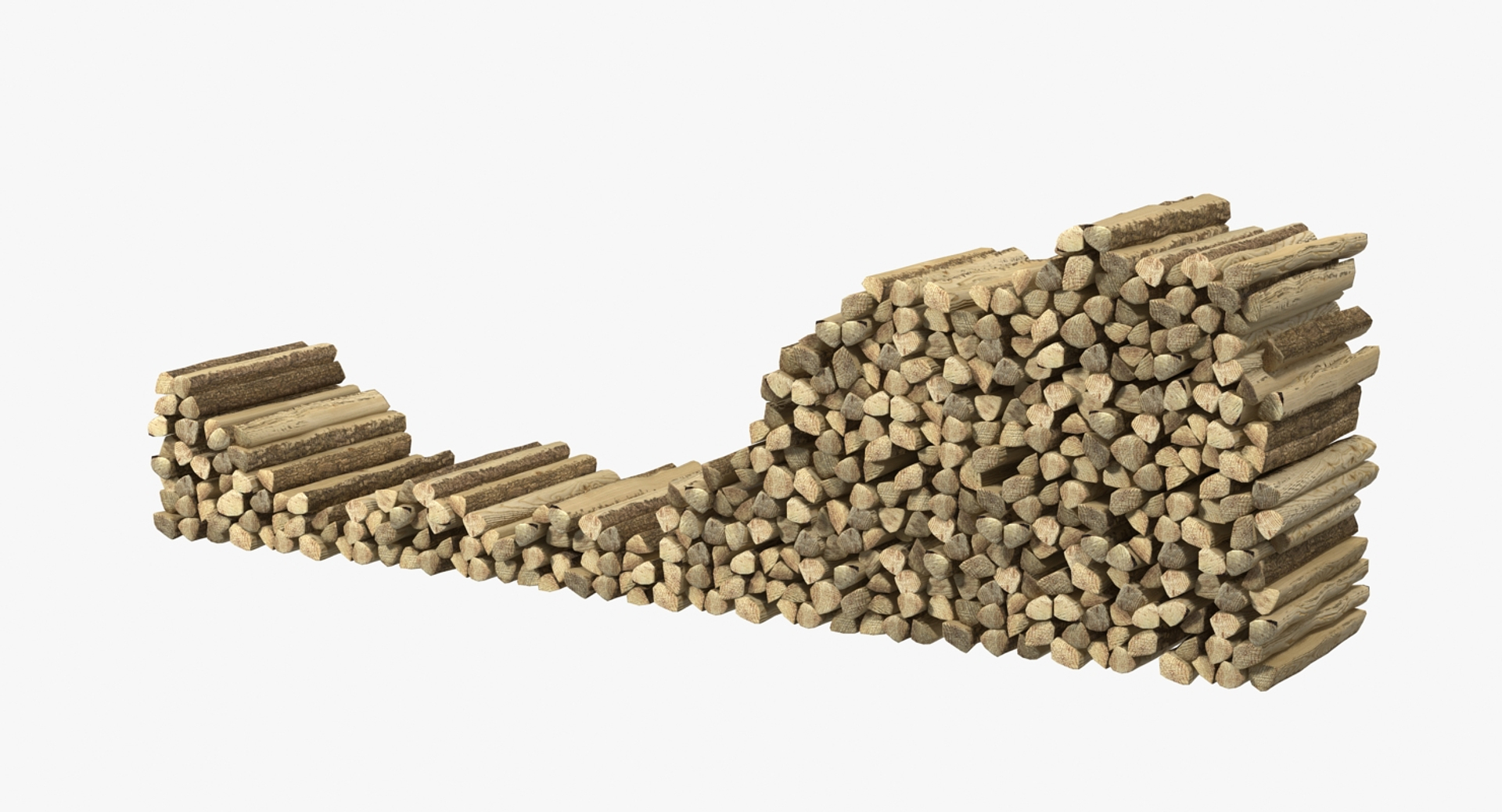 Stack firewood 3D model - TurboSquid 1274156