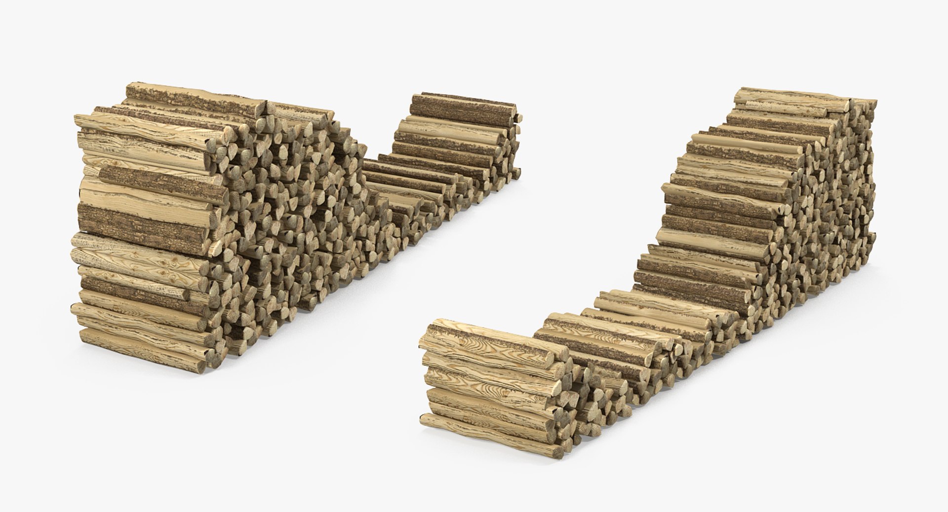 Stack firewood 3D model - TurboSquid 1274156