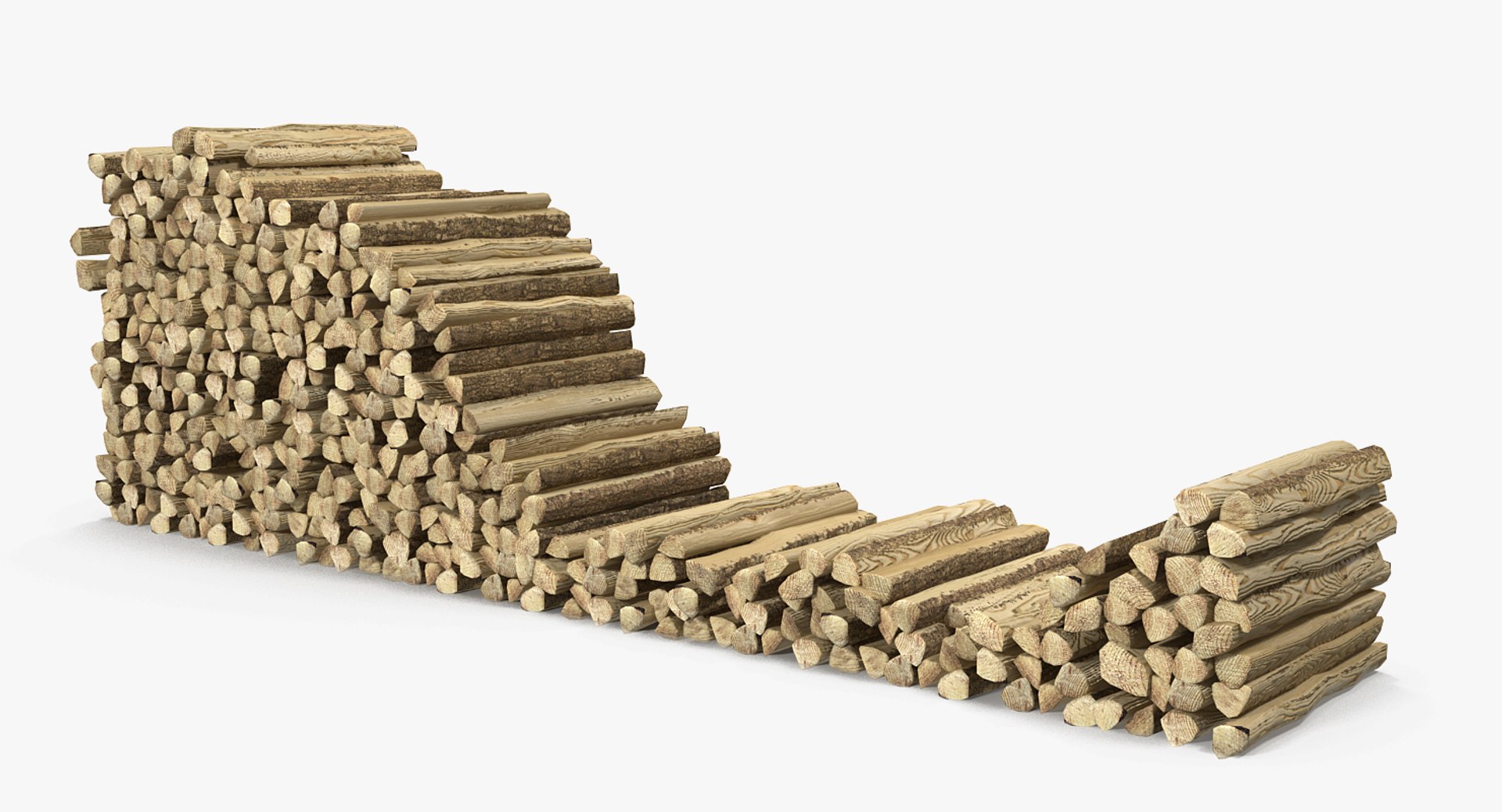 Stack firewood 3D model - TurboSquid 1274156