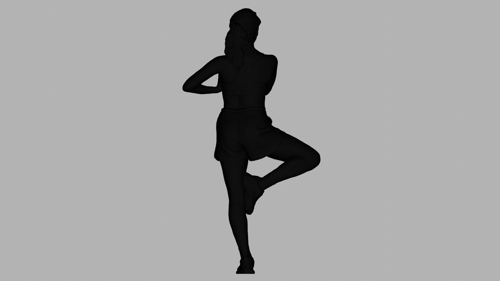 Yoga Pose 3 Female 3D Model - TurboSquid 2029846