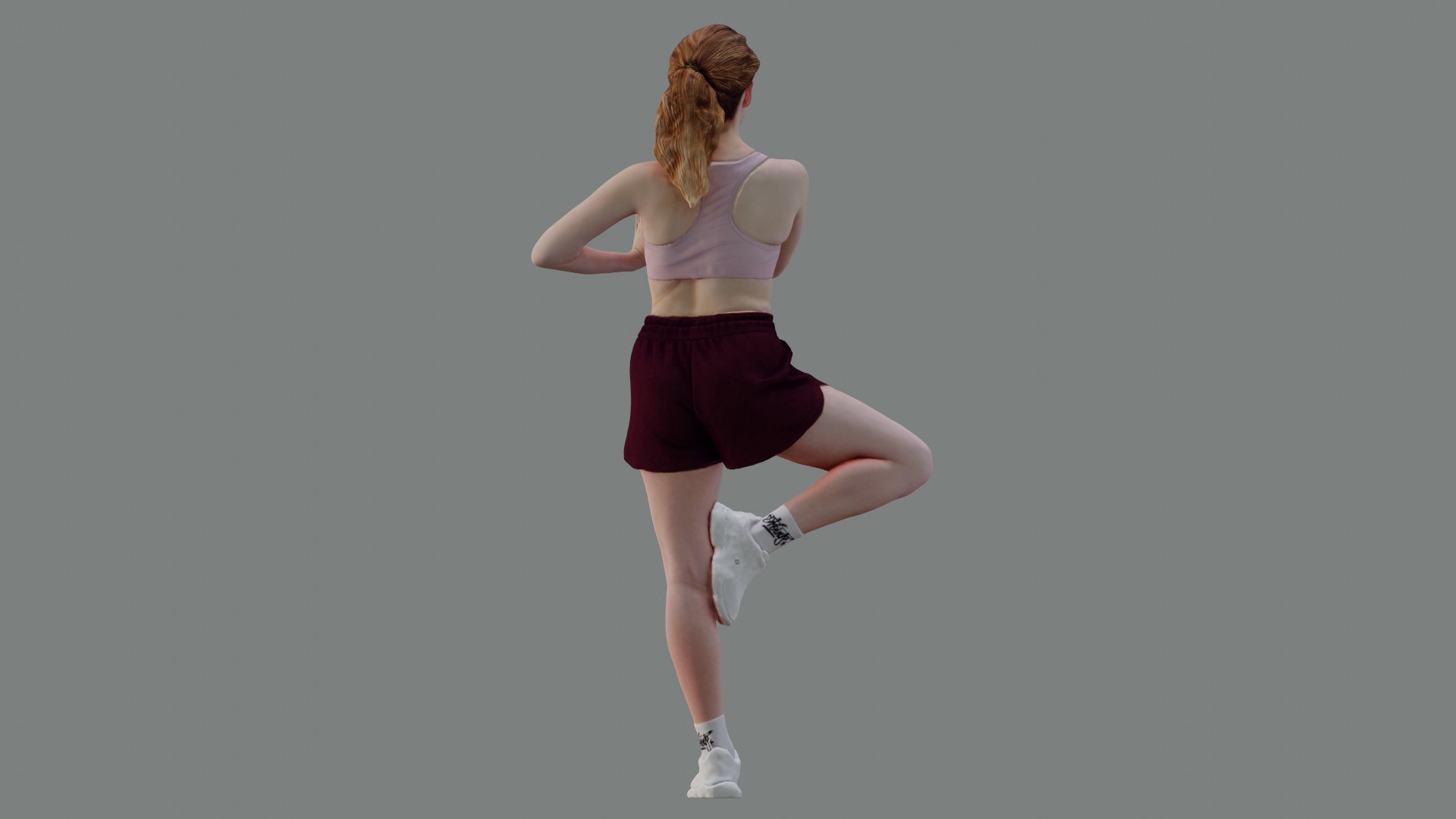 Yoga Pose 3 Female 3D Model - TurboSquid 2029846