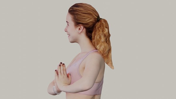 Yoga Pose 3 Female Model 3D model - TurboSquid 2029846