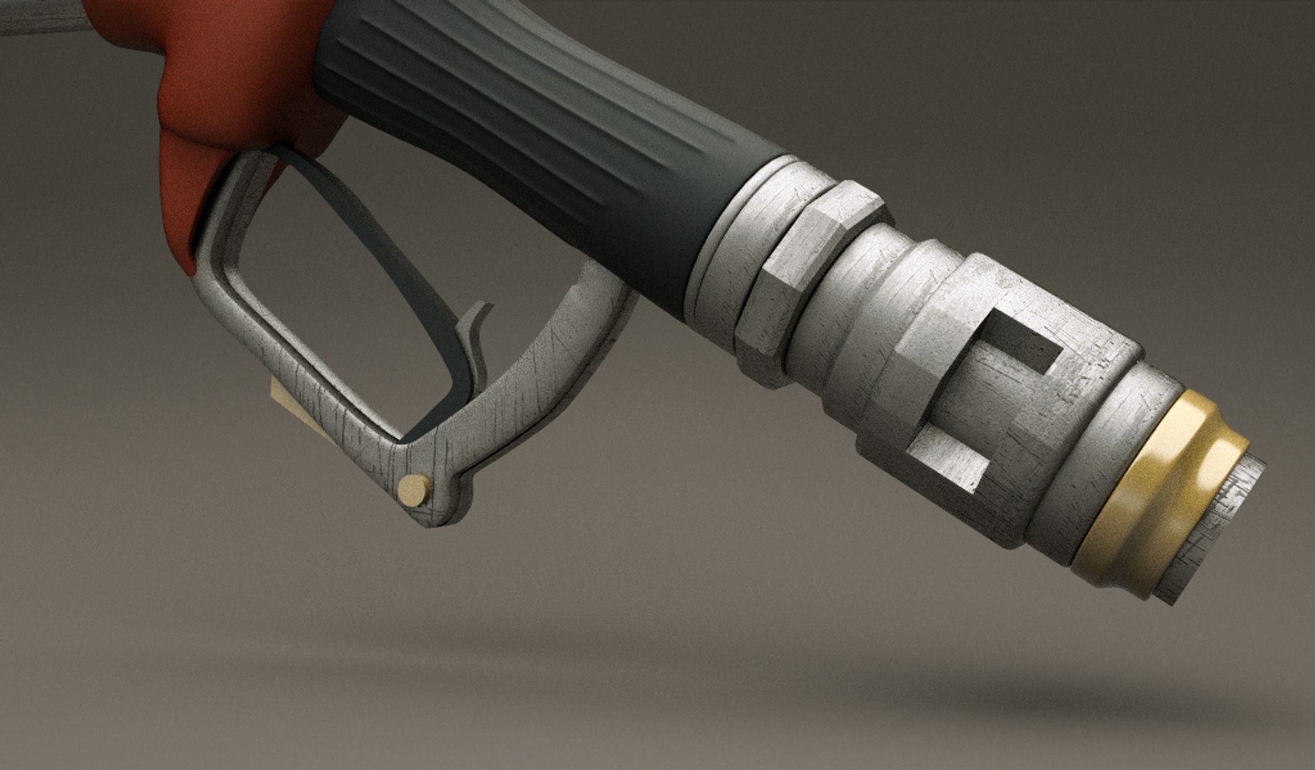 3d model gas pump nozzle