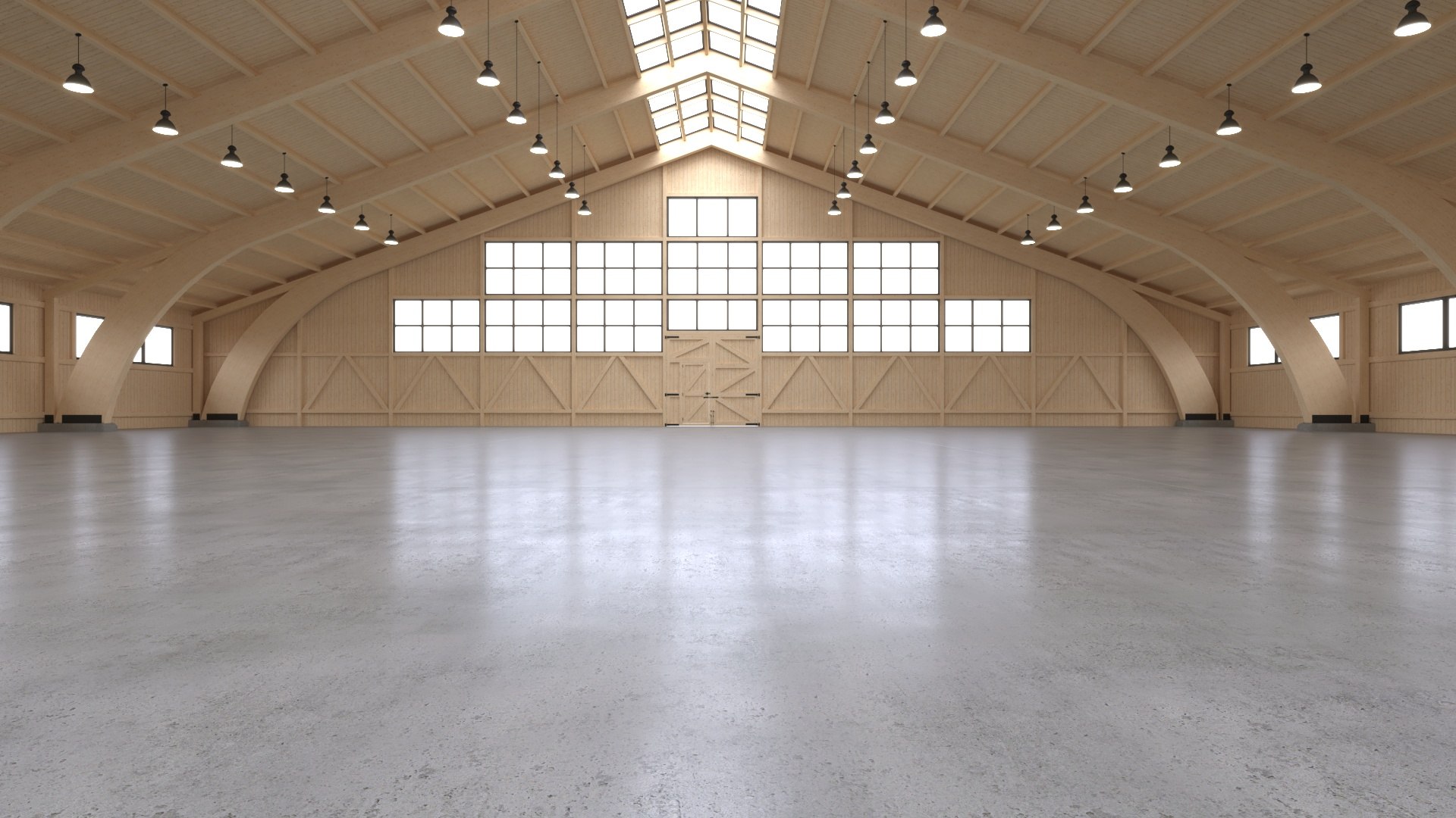 Timber Industrial Building Interior 3D model - TurboSquid 2175375