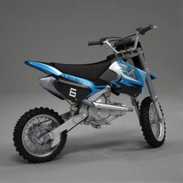 3d model of pit bike
