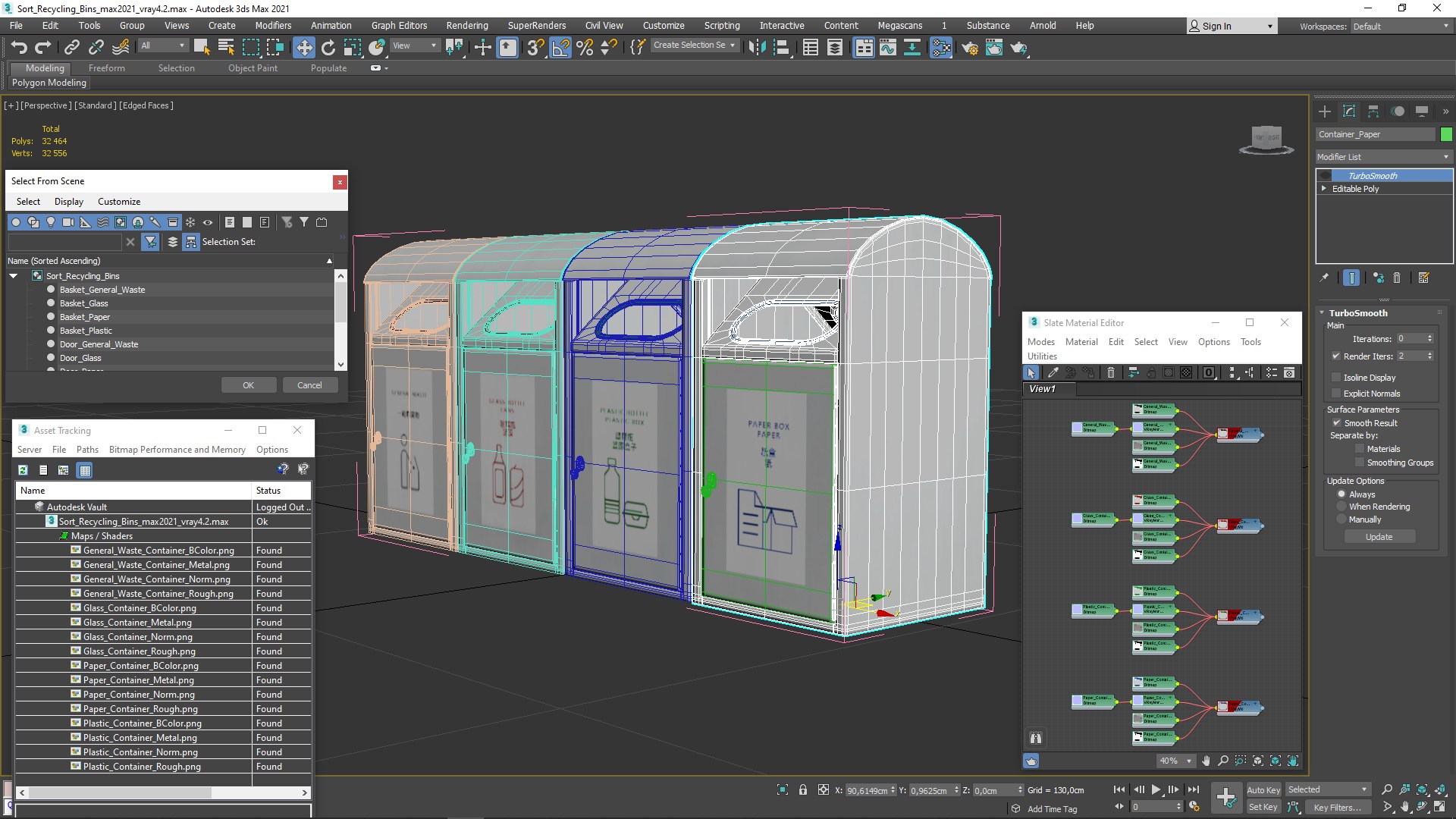 Sort Recycling Bins 3D Model 3D Model - TurboSquid 2216746