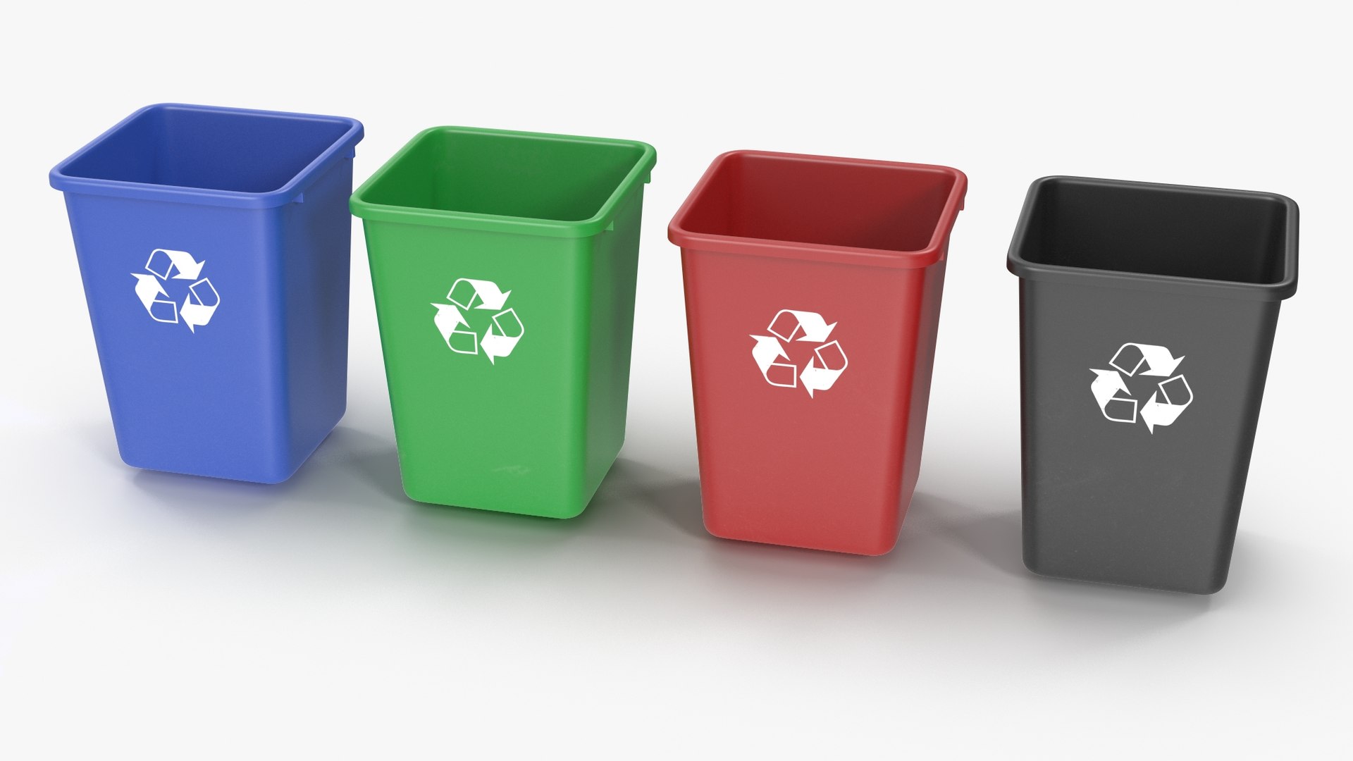 Sort Recycling Bins 3D Model 3D Model - TurboSquid 2216746