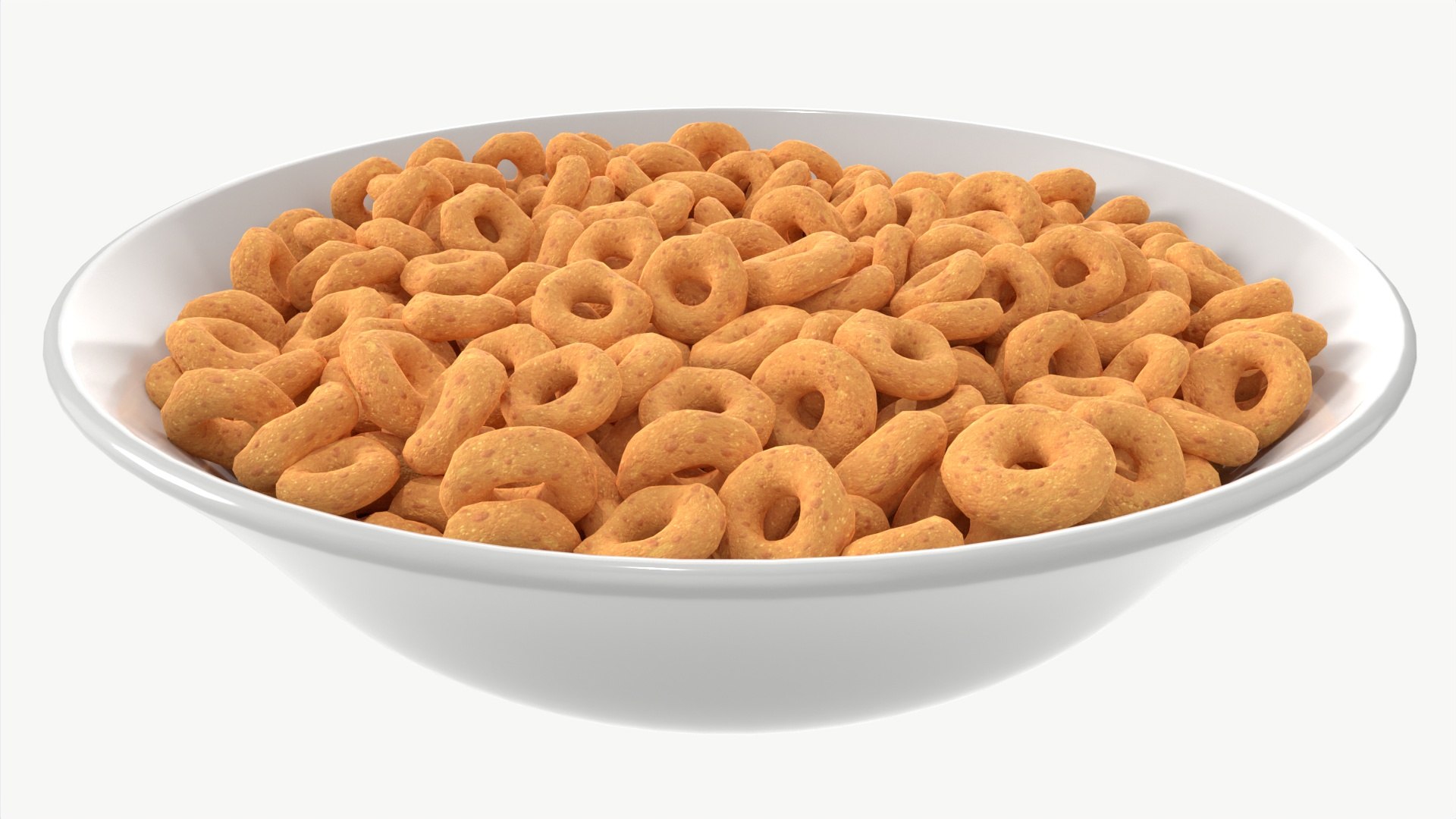 Bowl Of Honey Cheerios 3D - TurboSquid 1988035