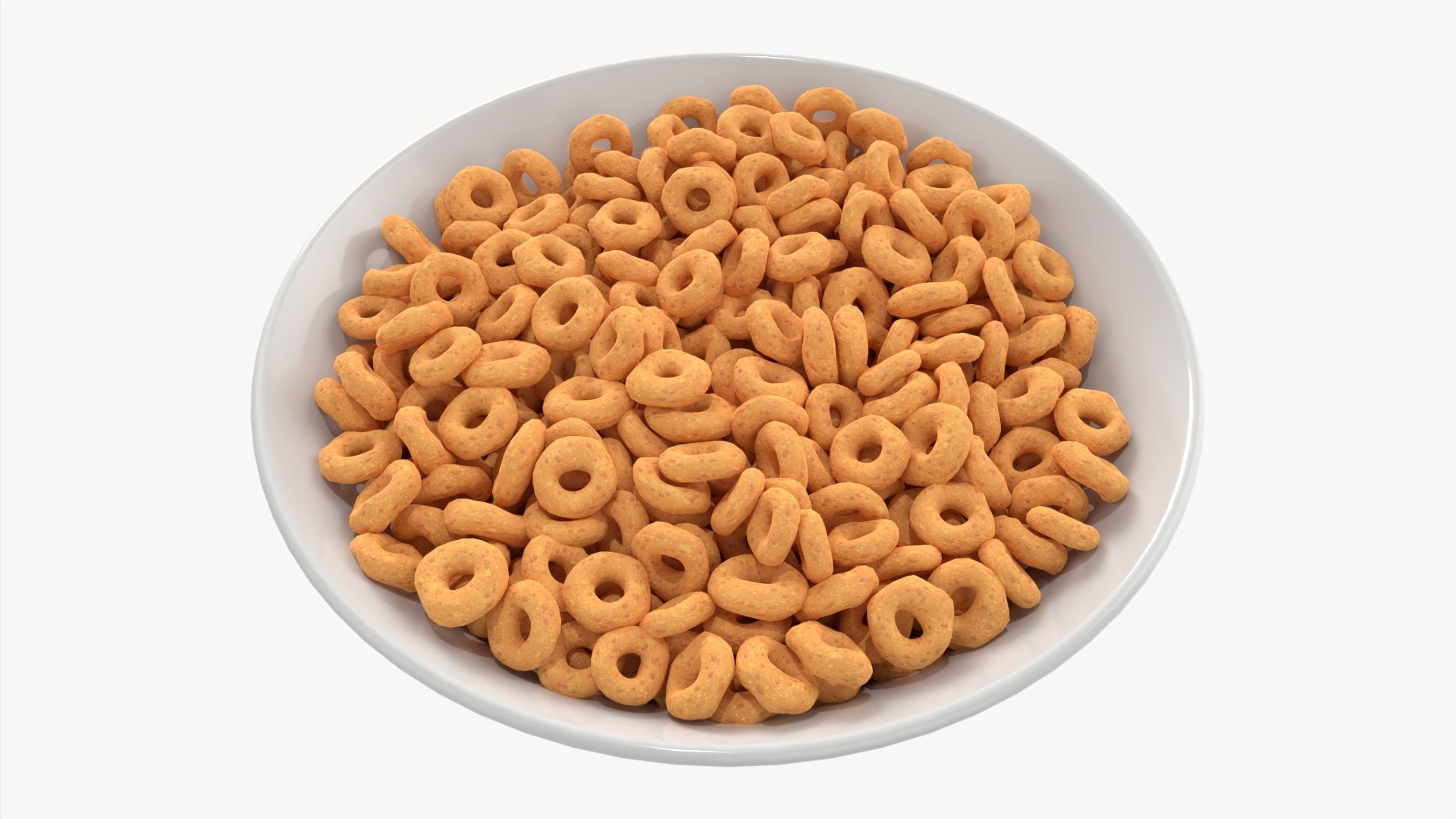 Bowl Of Honey Cheerios 3D - TurboSquid 1988035