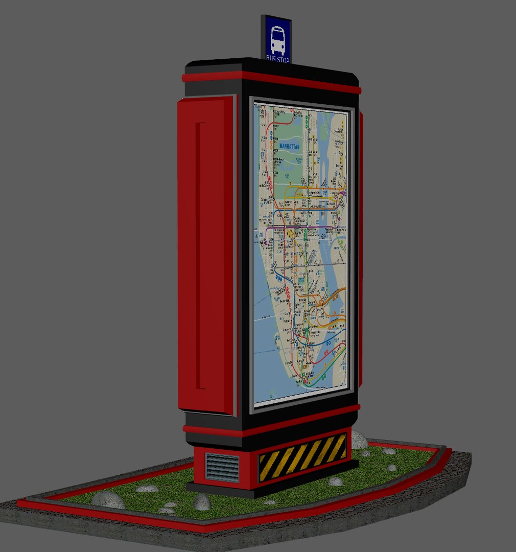 Free 3D Bus Panel - TurboSquid 1243917