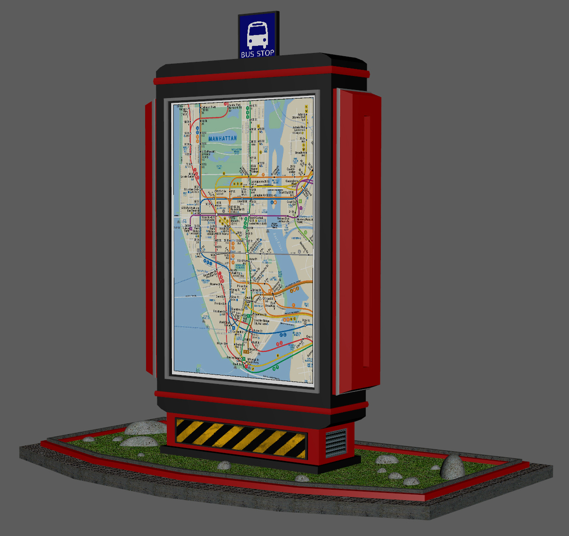 Free 3D bus panel - TurboSquid 1243917
