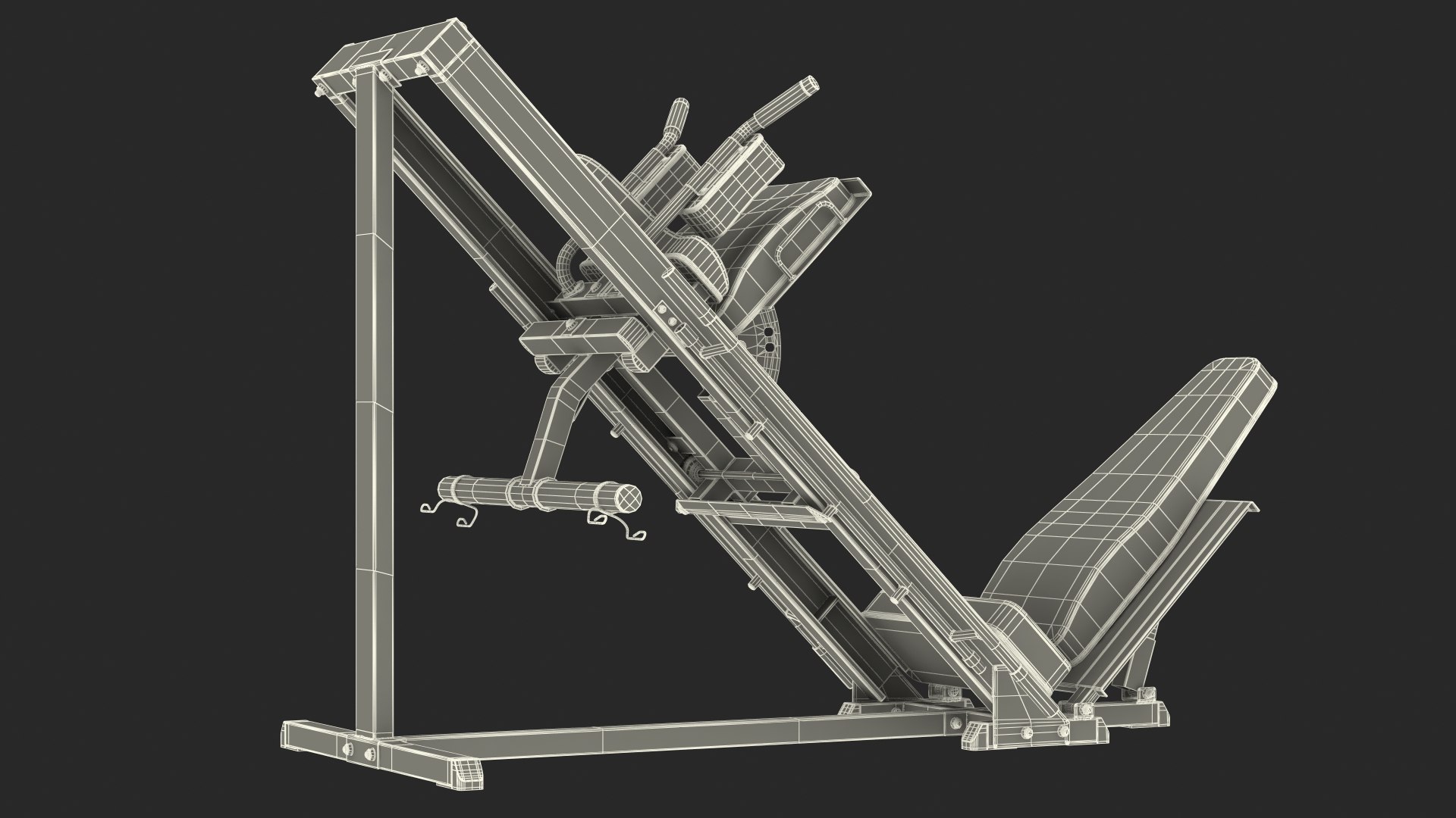 Linear 45 Degree Leg Press Machine 3D Model - TurboSquid 1827472