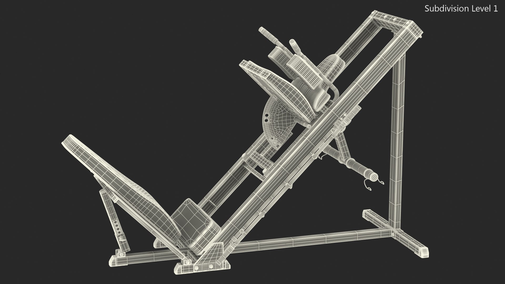 Linear 45 Degree Leg Press Machine 3D Model - TurboSquid 1827472