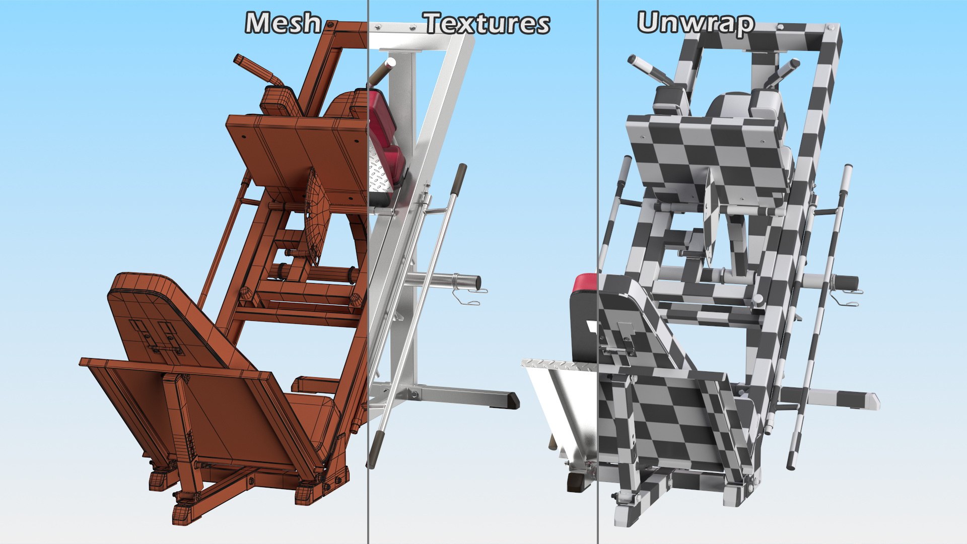 Linear 45 Degree Leg Press Machine 3D Model - TurboSquid 1827472