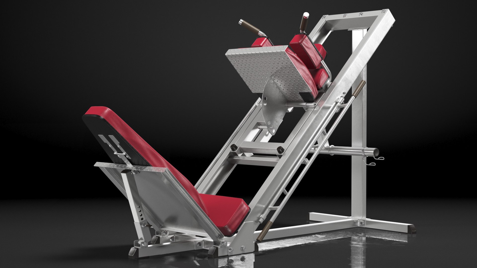 Linear 45 Degree Leg Press Machine 3D Model - TurboSquid 1827472