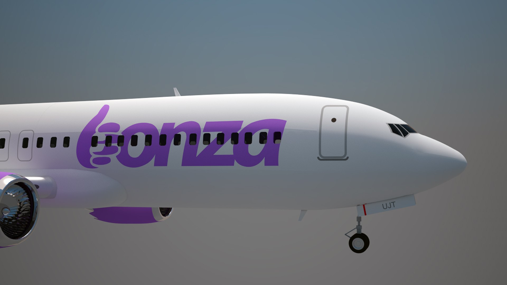 Bonza Air Boeing 737 Max 8 3D Model - TurboSquid 1991710