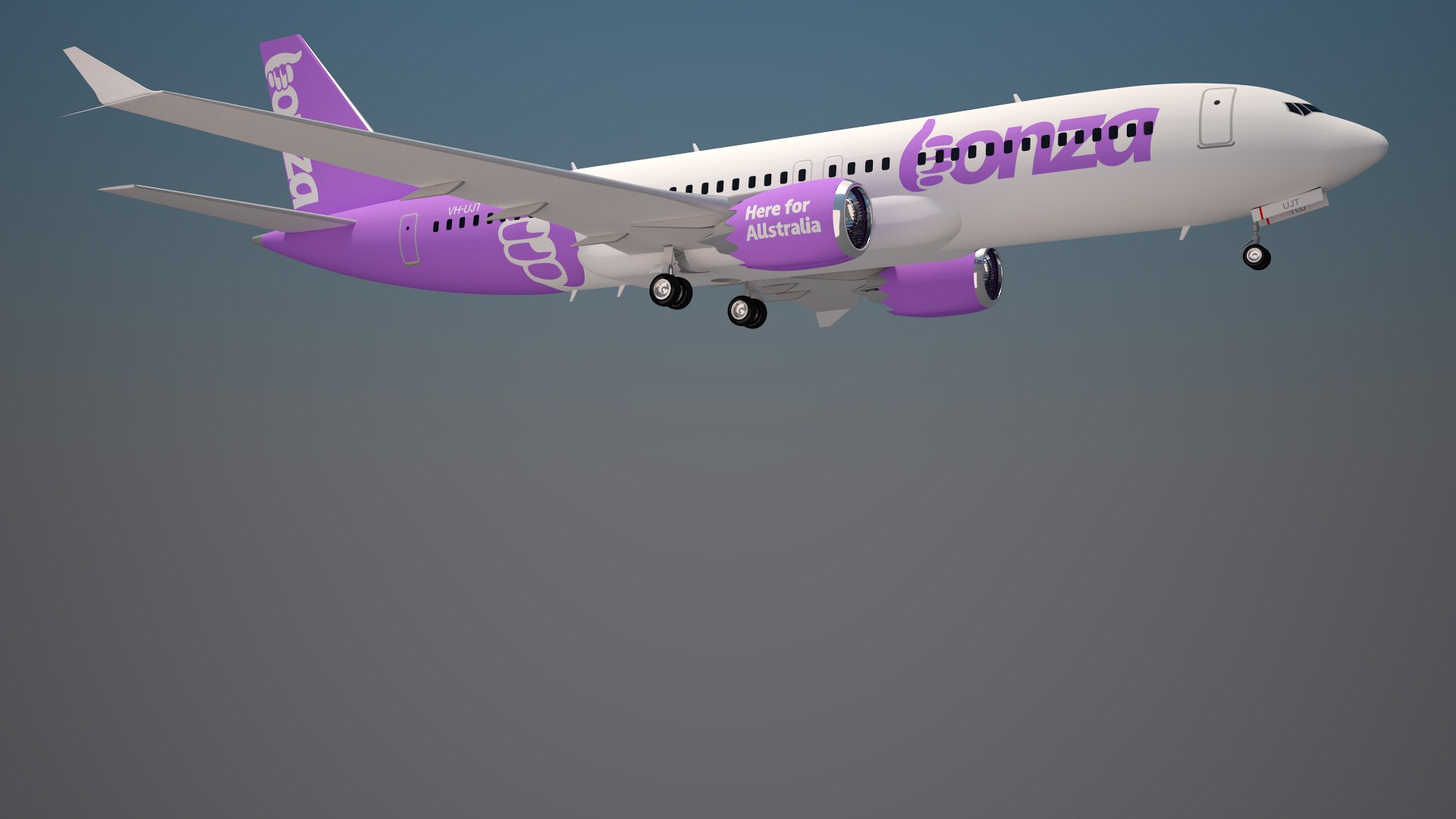 Bonza Air Boeing 737 Max 8 3D Model - TurboSquid 1991710