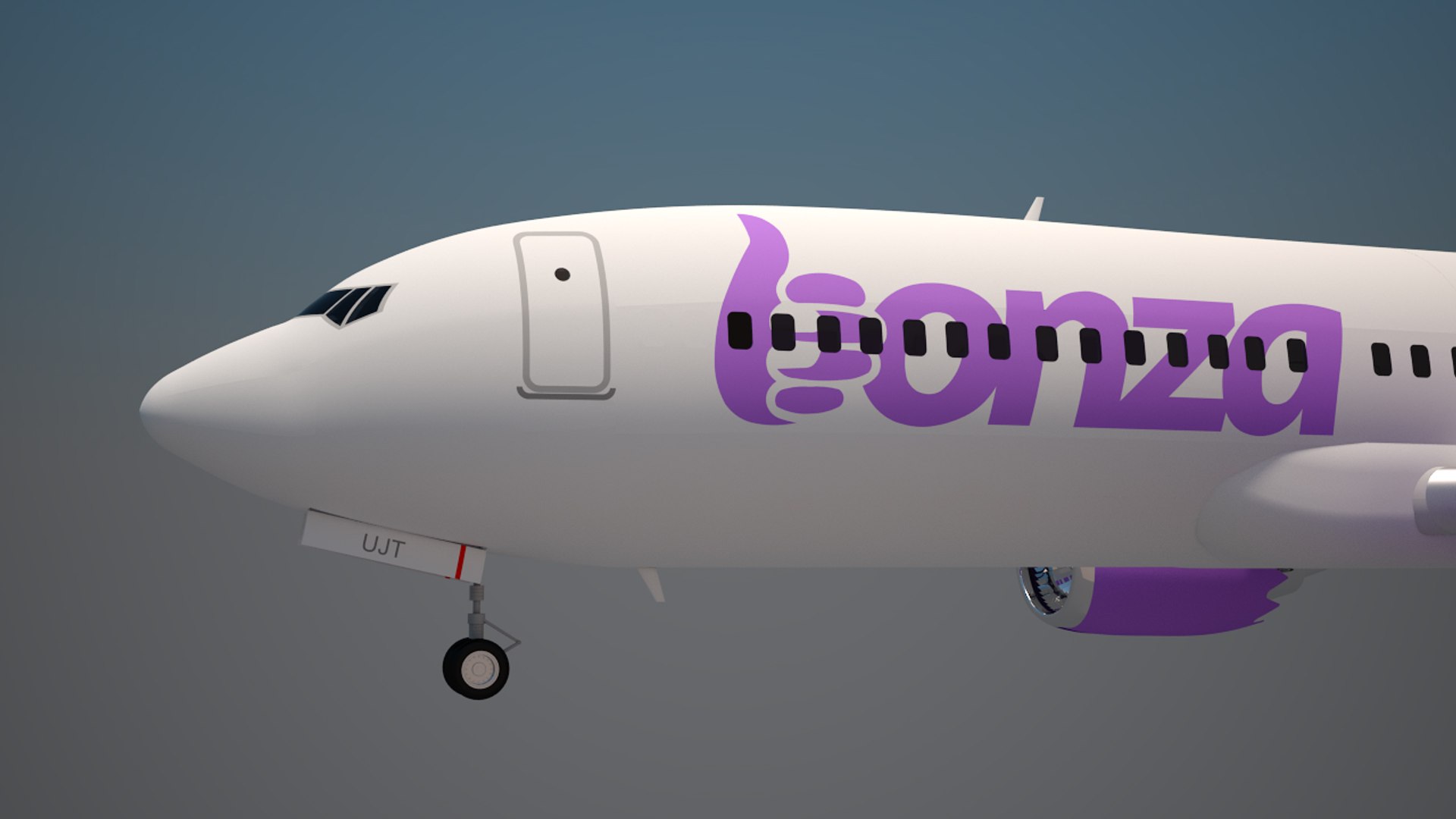 Bonza Air Boeing 737 Max 8 3D Model - TurboSquid 1991710