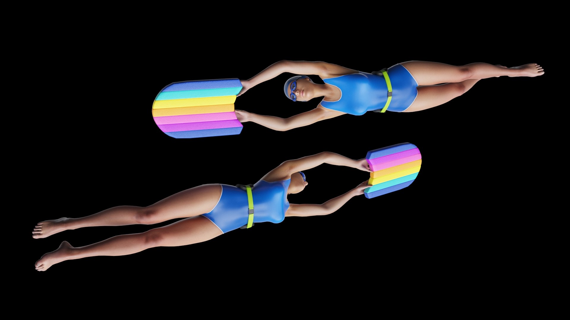 Female Swimmer 3D - TurboSquid 2032996