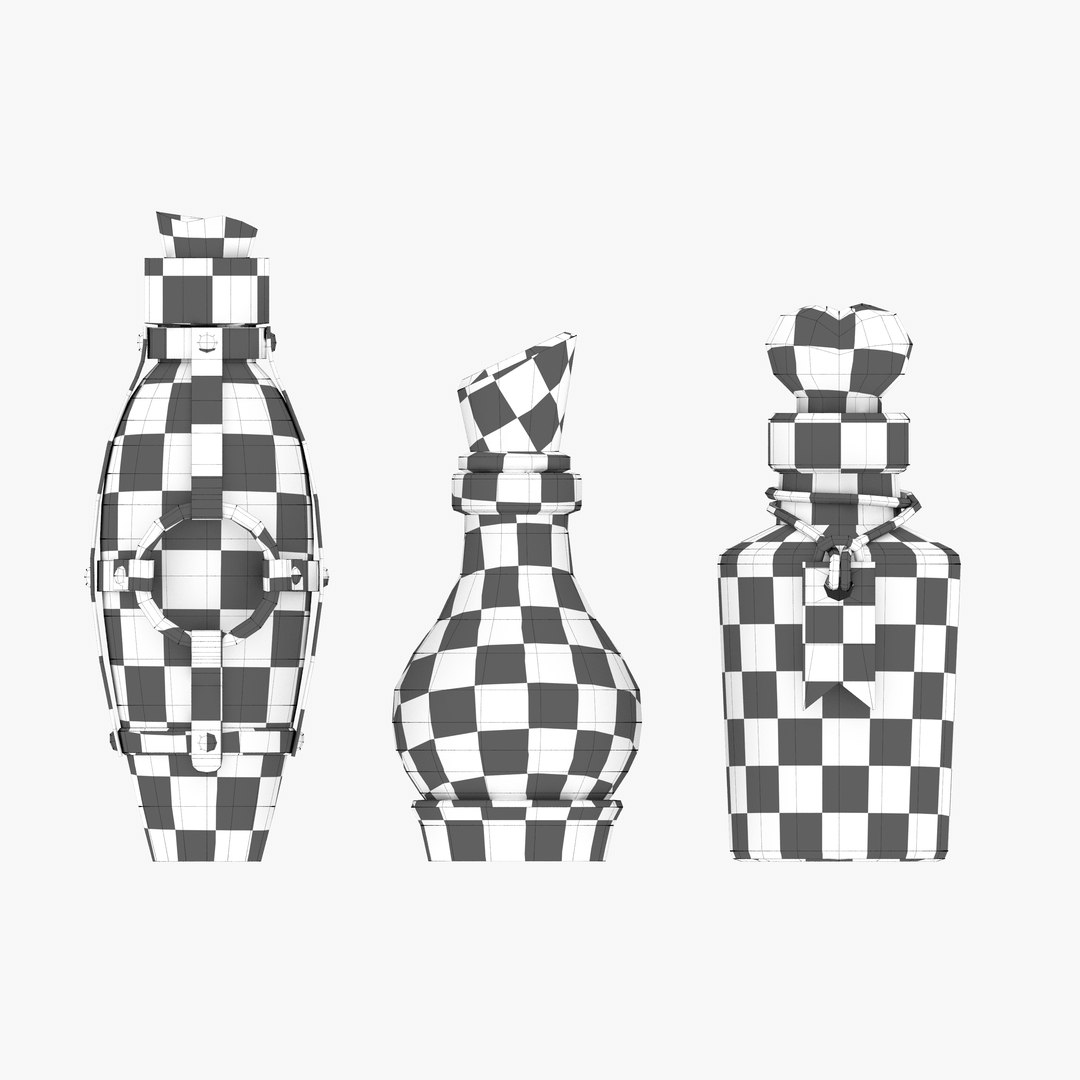 Magic Potions PBR Low Poly Game Ready Stylized 3d Model 3D - TurboSquid ...