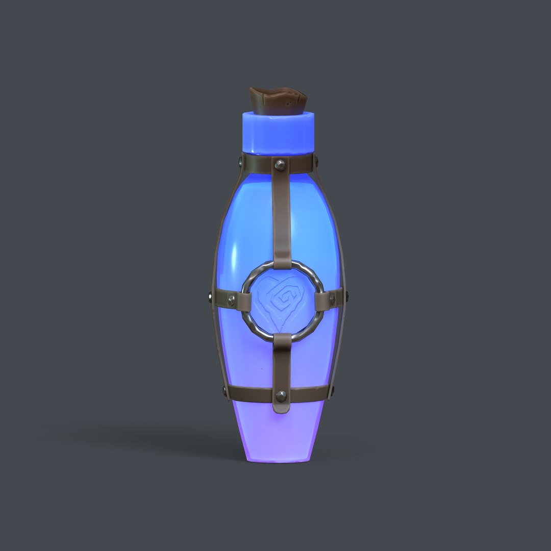 Magic Potions PBR Low Poly Game Ready Stylized 3d Model 3D - TurboSquid 1995716