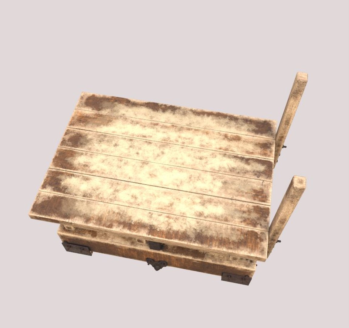 3D Old Industrial Factory Cart - TurboSquid 1524375