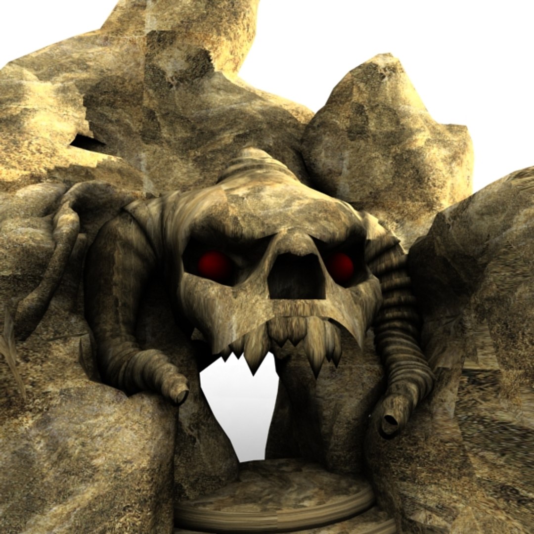 Stone Gate Skull 3D Model - TurboSquid 1403678