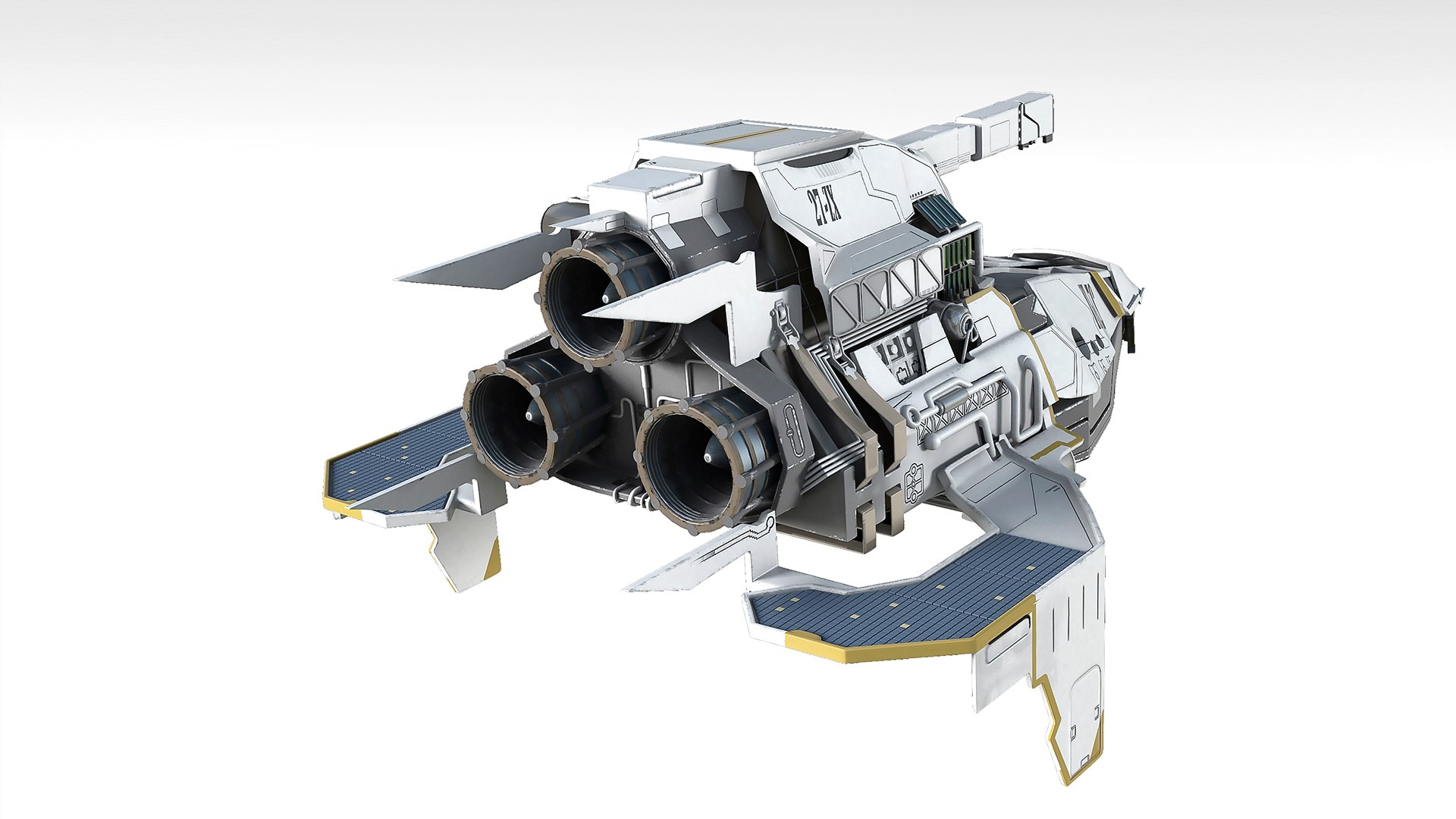 Space Aircraft 3D Model - TurboSquid 1584520