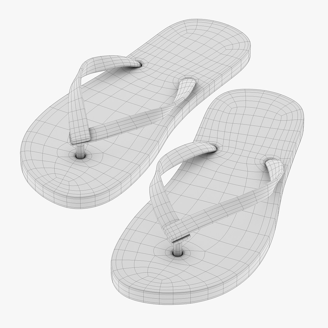 3D Sandals Holiday Beach - TurboSquid 1303637