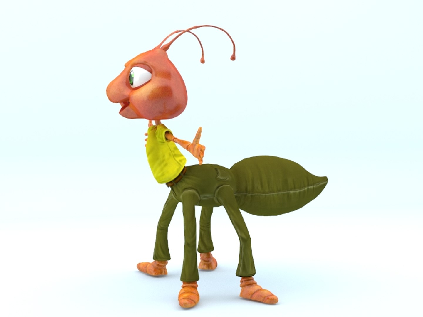 - Cartoon Ant Rigged Character 3d Model