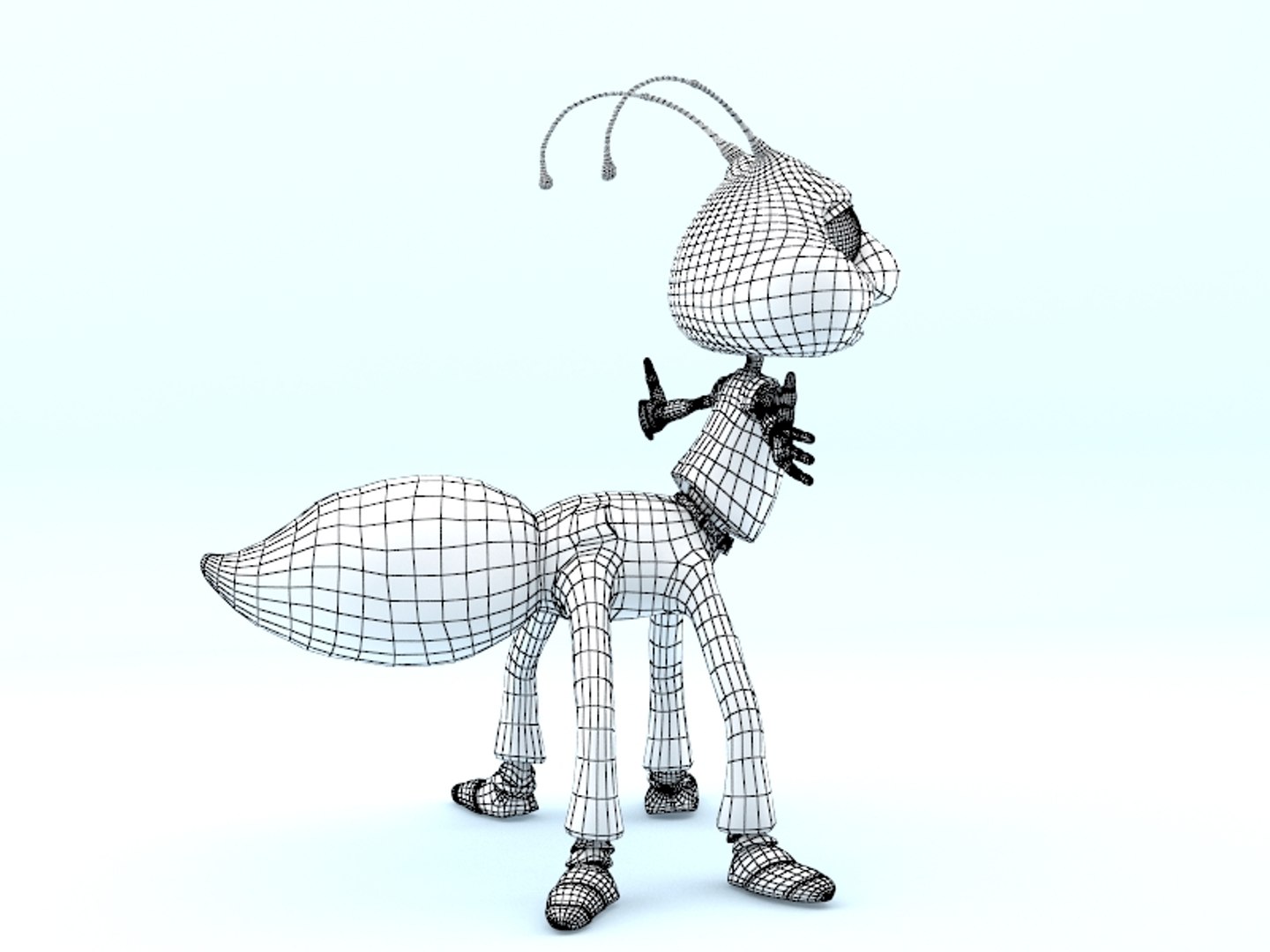- Cartoon Ant Rigged Character 3d Model