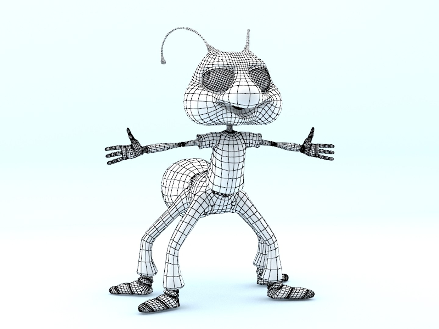 - Cartoon Ant Rigged Character 3d Model