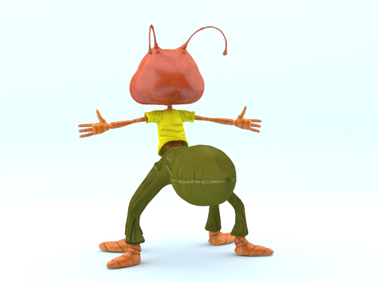 - Cartoon Ant Rigged Character 3d Model