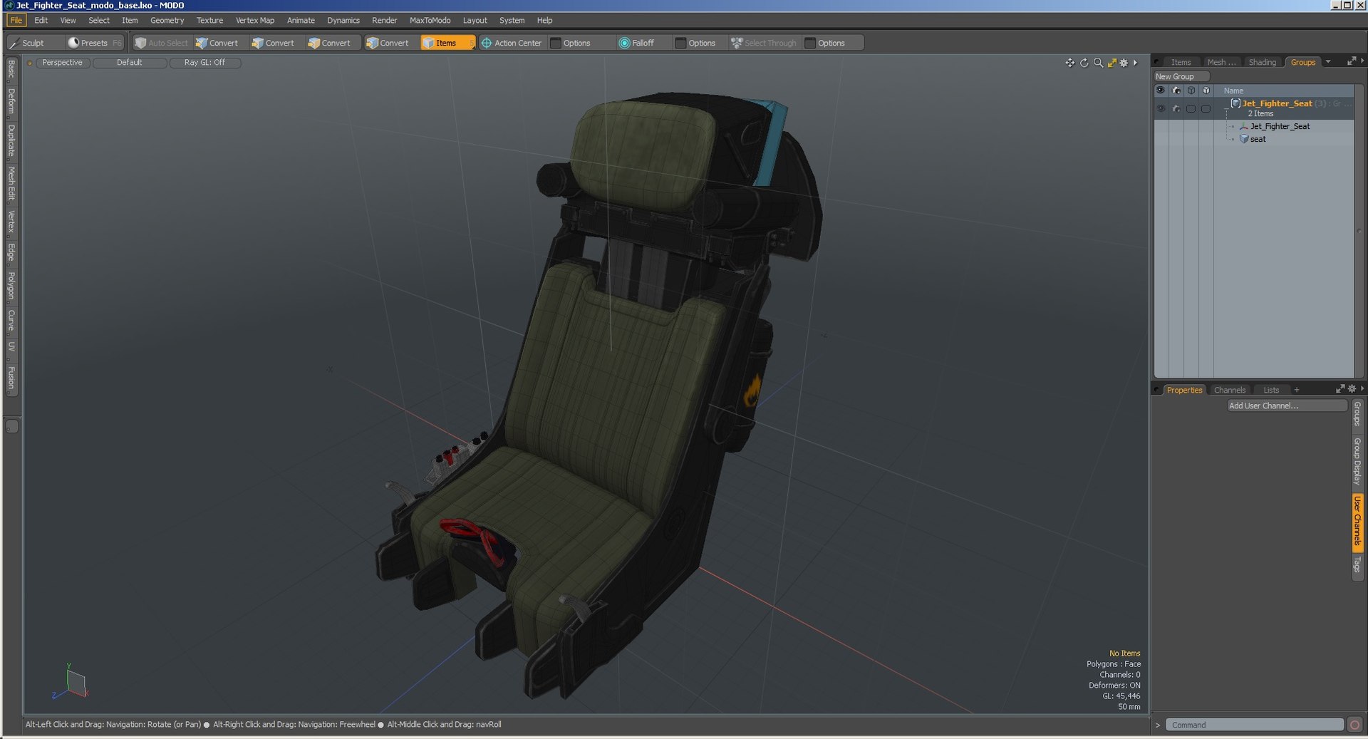 Jet Fighter Seat 3D Model - TurboSquid 1624479