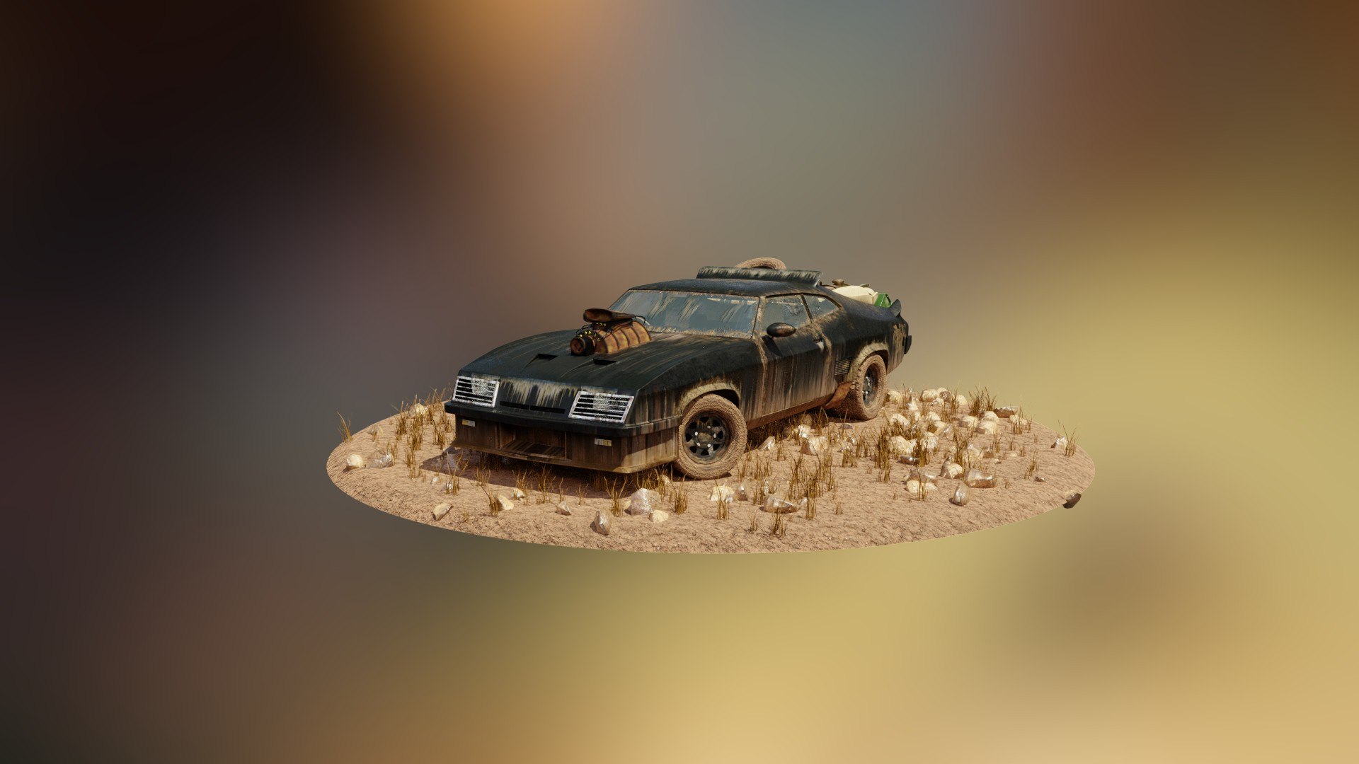 Mad Max V8 Interceptor With Interiors 3D Model - TurboSquid 1776332