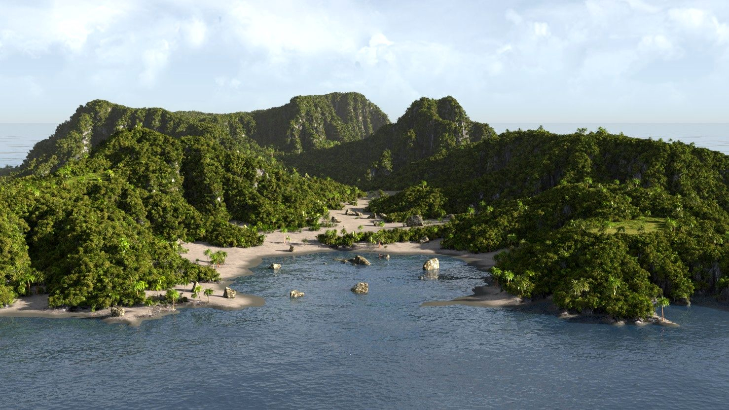 Island blender 3D model - TurboSquid 1412303