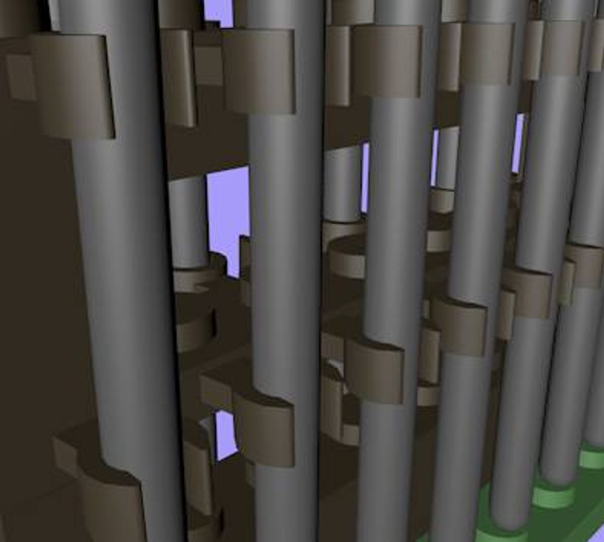 3d Lego Rack Spears Model