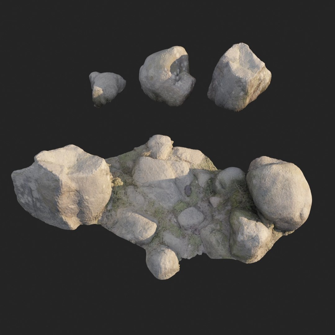 3D Nature Stones 003 Pack - TurboSquid 1185540