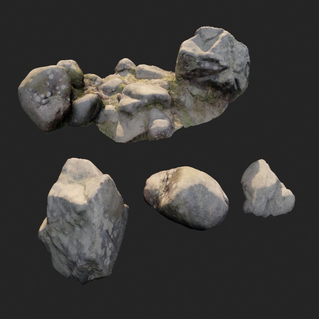 3D Nature Stones 003 Pack - TurboSquid 1185540