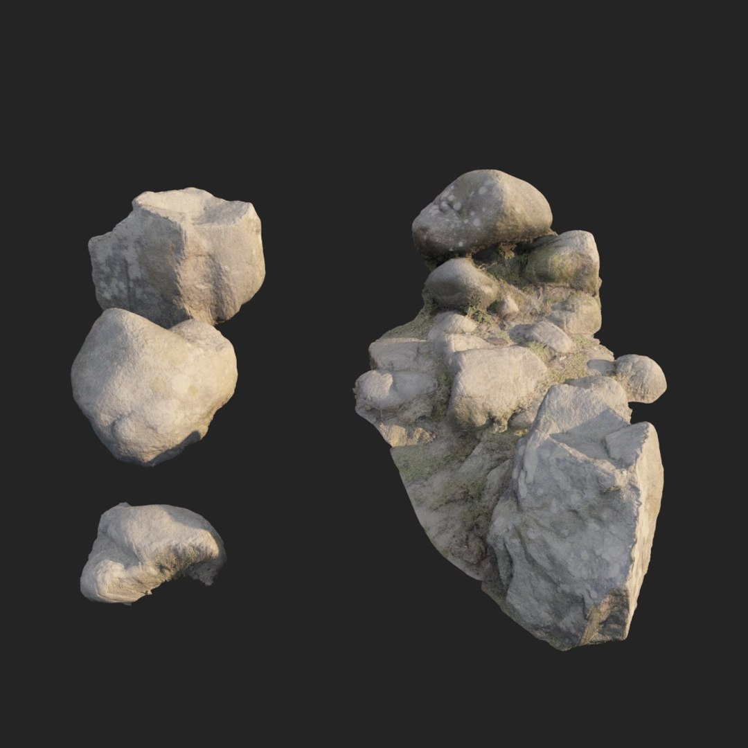 3D Nature Stones 003 Pack - TurboSquid 1185540