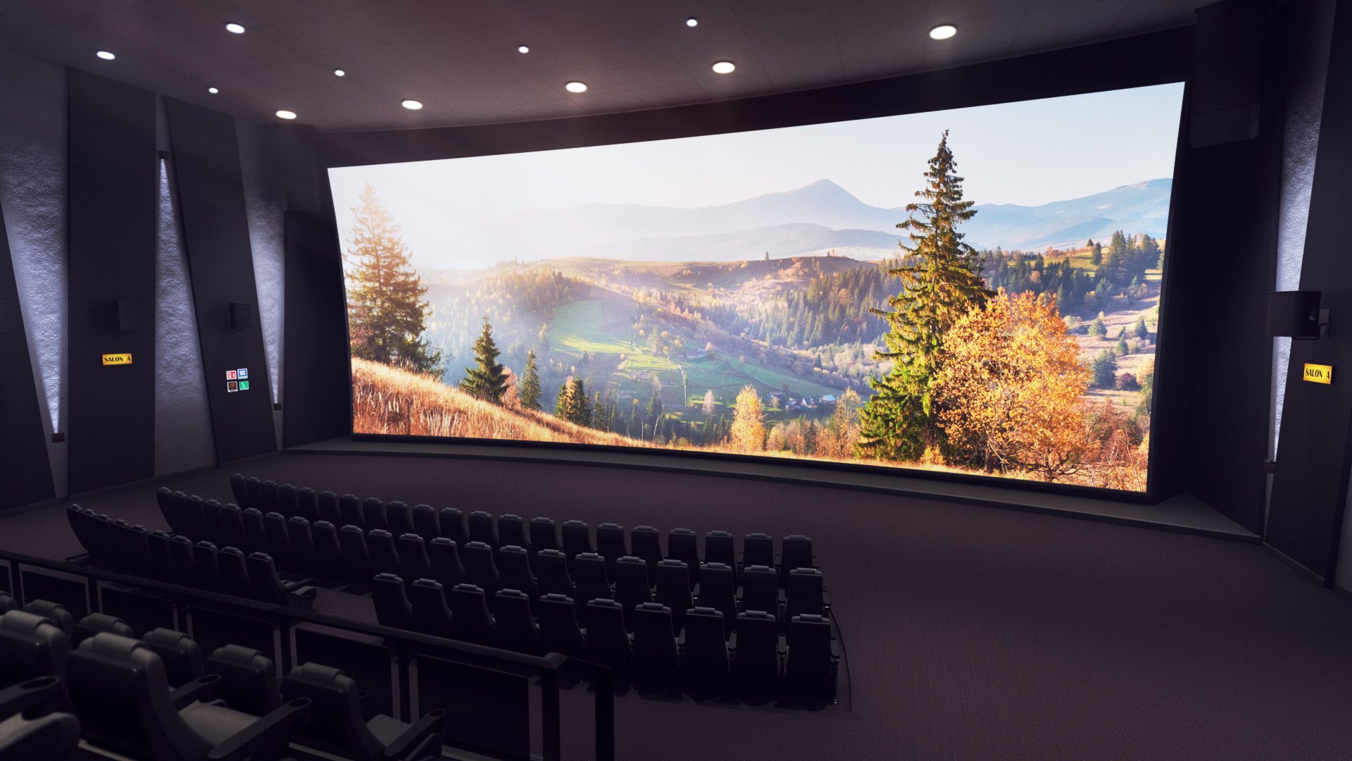 3D Cinema Salon 8K PBR Textures Model - TurboSquid 2014027