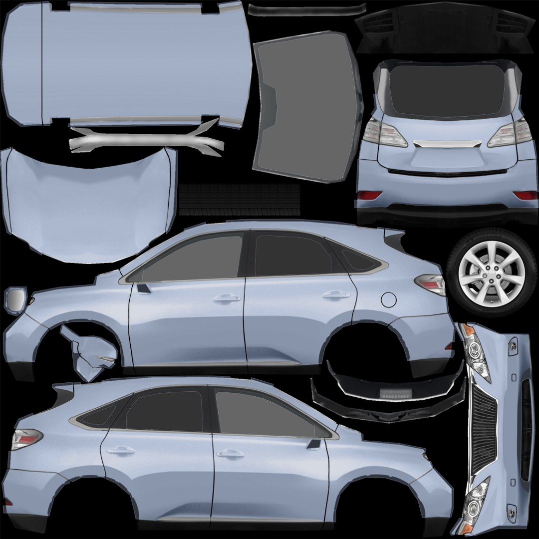 Lexus Rx 450h 2010 3d Model